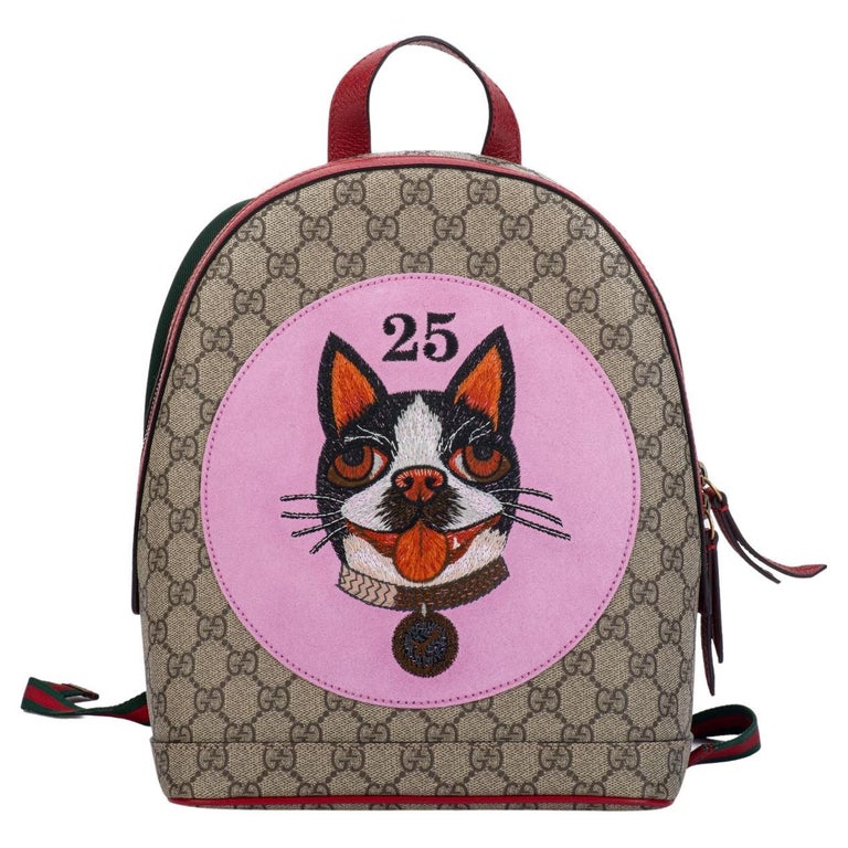 Gucci Supreme Monogram Backpack New For Sale at 1stDibs