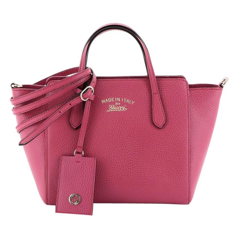 Gucci Swing Crossbody Bag Pebbled Leather Mini at 1stDibs | gucci swing ...