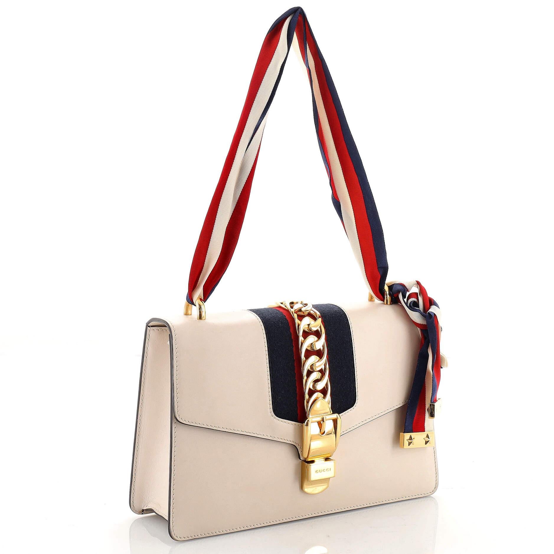 Gucci Sylvie Shoulder Bag Leather Small at 1stDibs