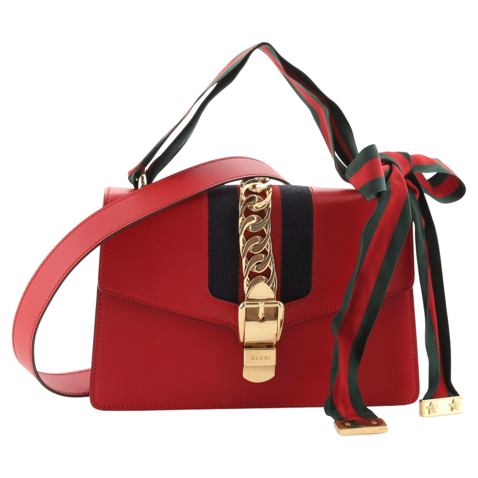 Gucci Red Leather Soho Disco Shoulder Bag at 1stDibs