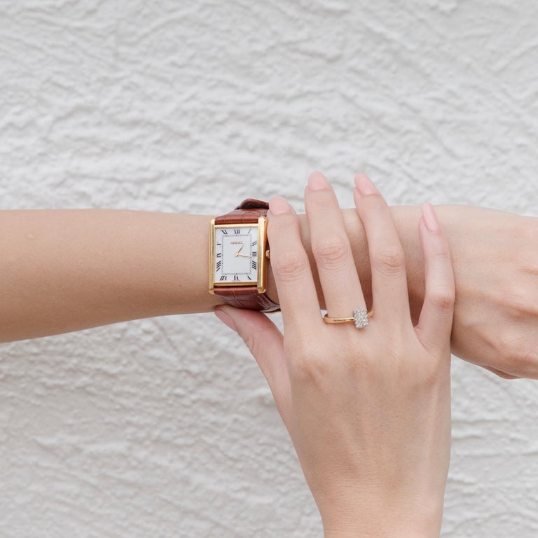 Gucci Tank 18 Carat Solid GoldVintage Watch, Circa 1990s at 1stDibs ...