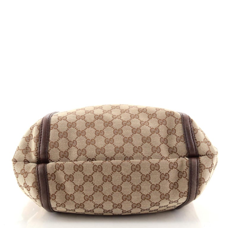 Gucci Techno Horsebit Hobo GG Canvas Medium For Sale at 1stDibs