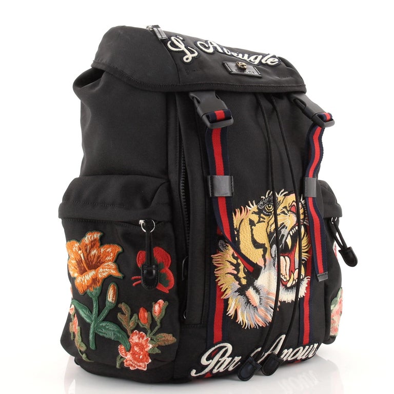 Gucci Techpack Backpack Embroidered Techno Canvas at 1stDibs