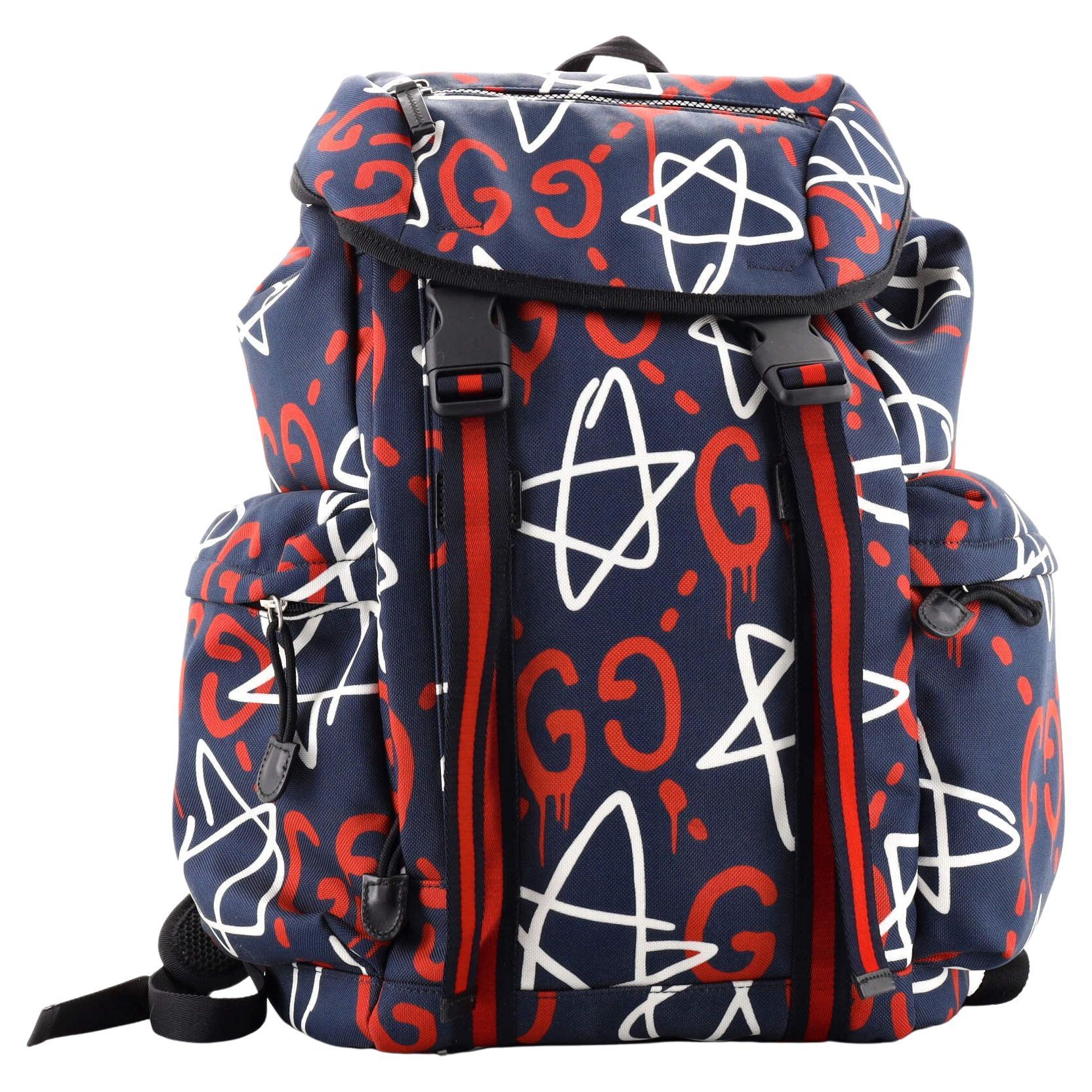 Gucci Black Leather Backpack at 1stDibs