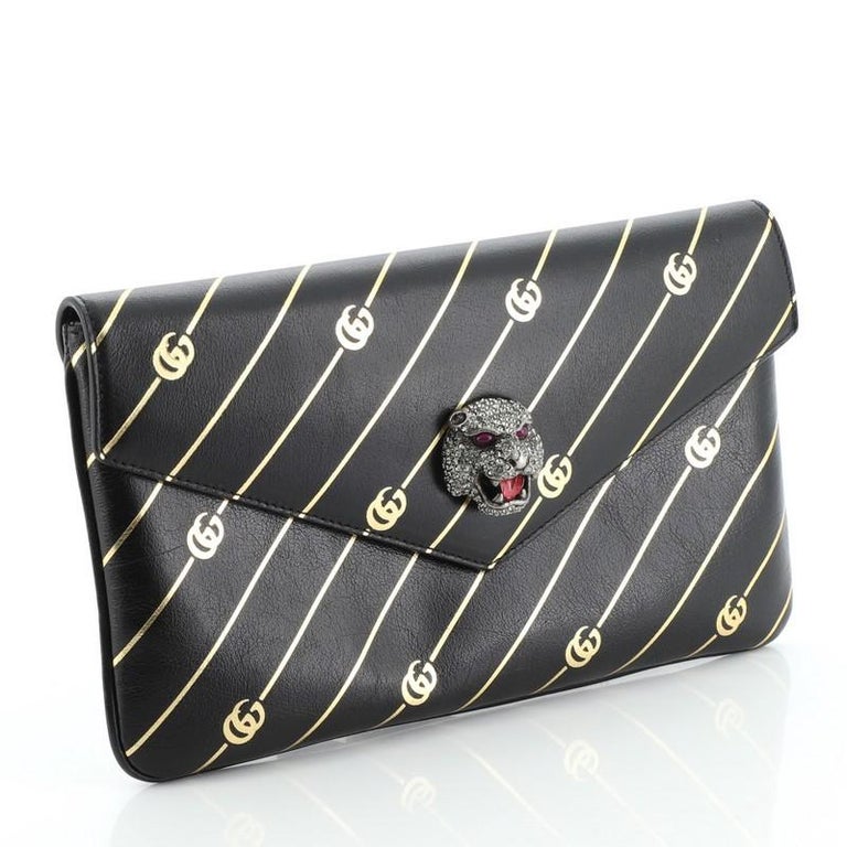 Gucci Thiara Broadway Envelope Clutch Printed Leather at 1stDibs
