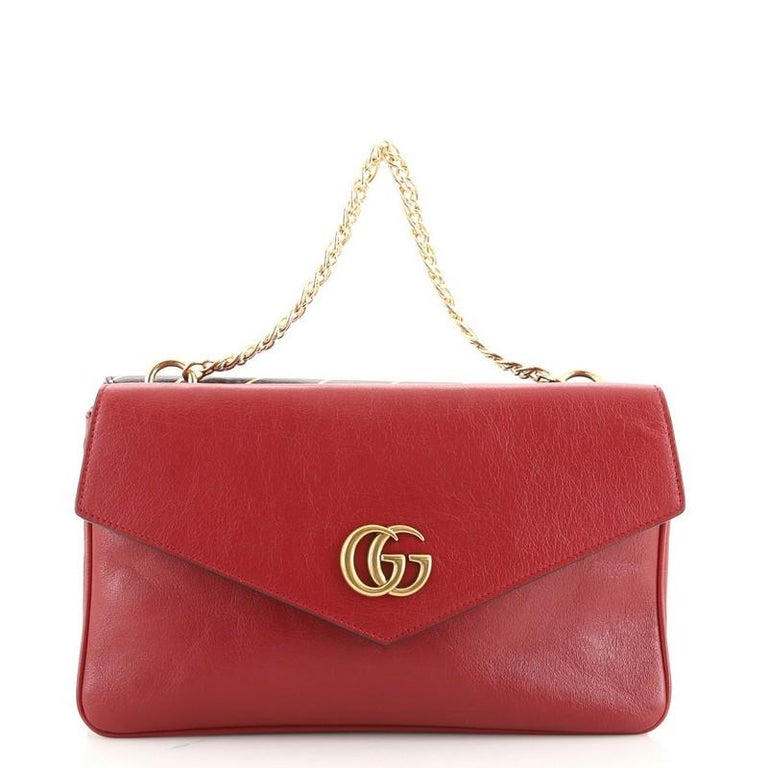 Gucci Thiara Double Shoulder Bag Printed Leather Medium at 1stDibs