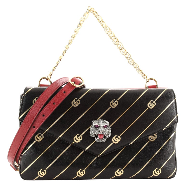 Gucci Thiara Double Shoulder Bag Printed Leather Medium at 1stDibs