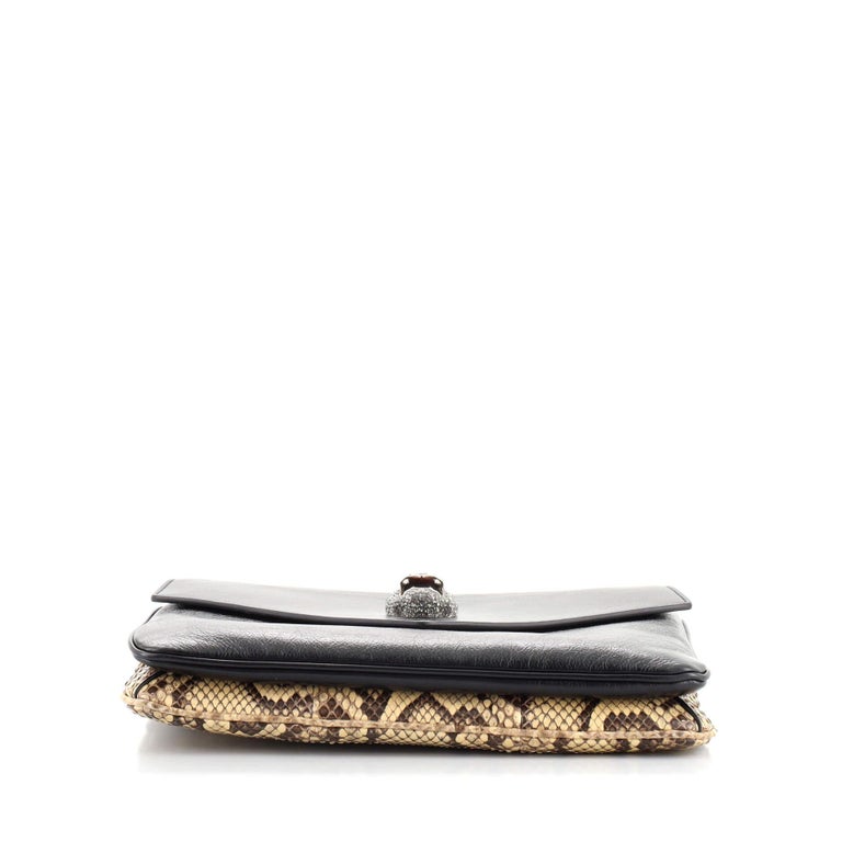 Gucci Thiara Double Shoulder Bag Python and Leather Medium at 1stDibs