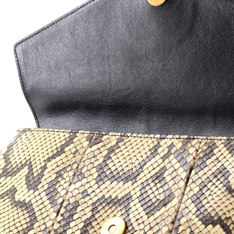 Gucci Thiara Double Shoulder Bag Python and Leather Medium at 1stDibs