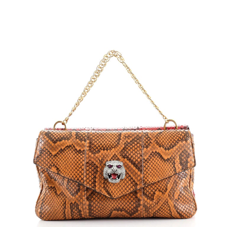 Gucci Thiara Double Shoulder Bag Python Medium at 1stDibs