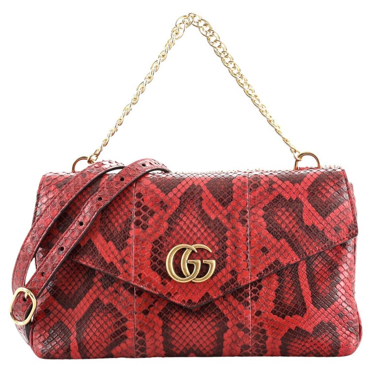 Gucci Thiara Double Shoulder Bag Python Medium at 1stDibs