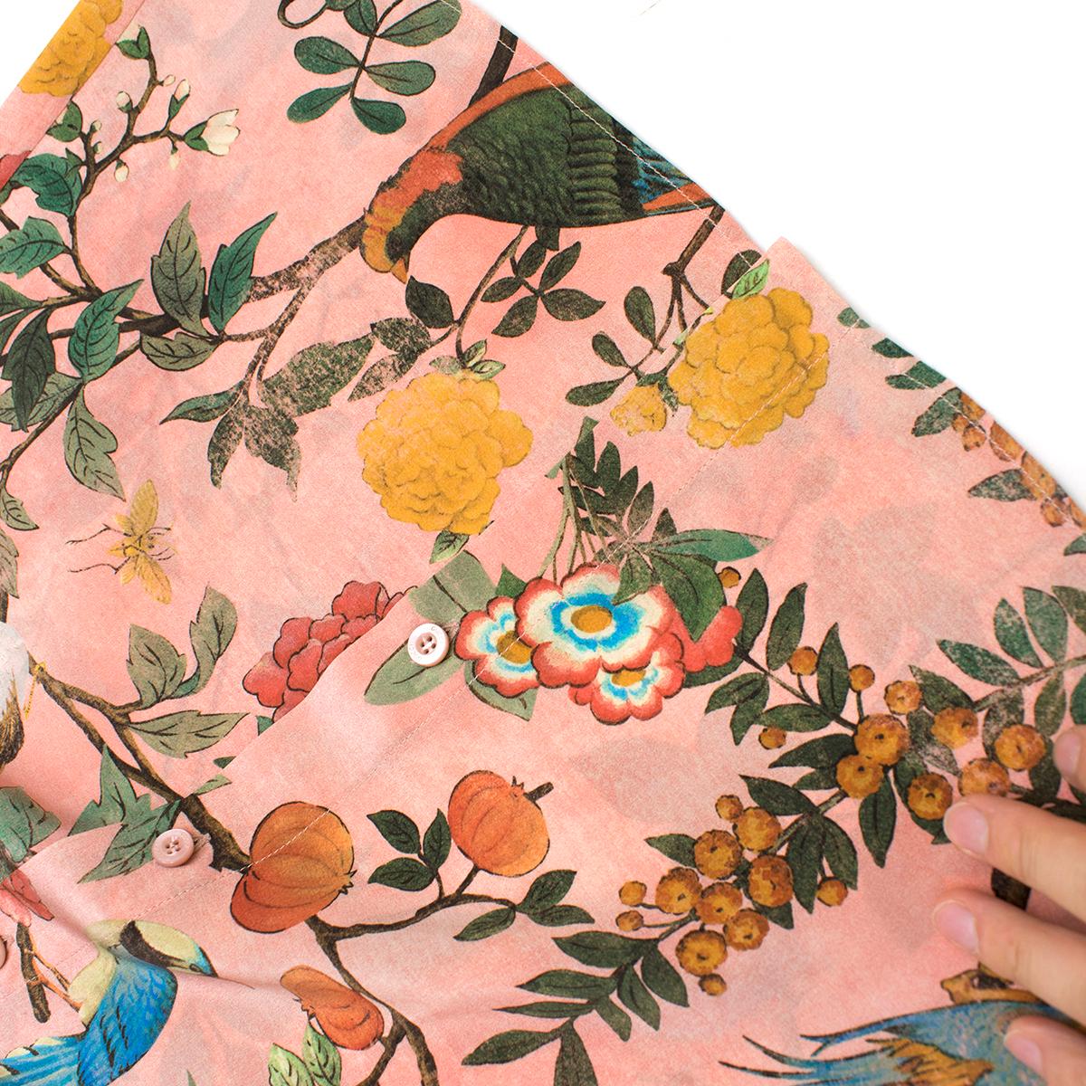 Gucci Tian Print Sleeveless Silk Top 40 at 1stDibs