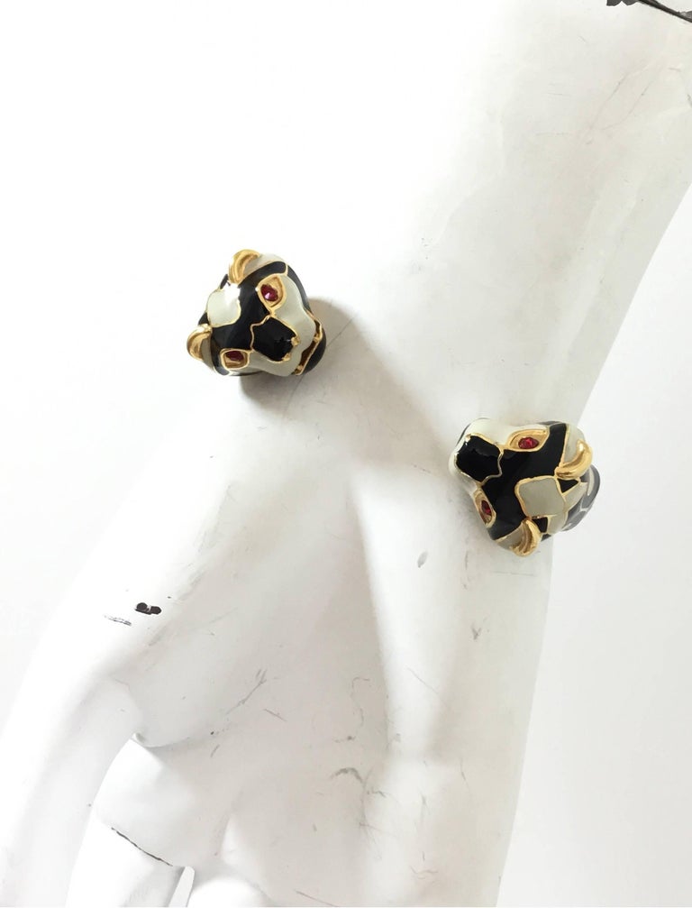 Gucci Tiger Enamel Cuff Bracelet at 1stDibs | gucci tiger bracelet ...