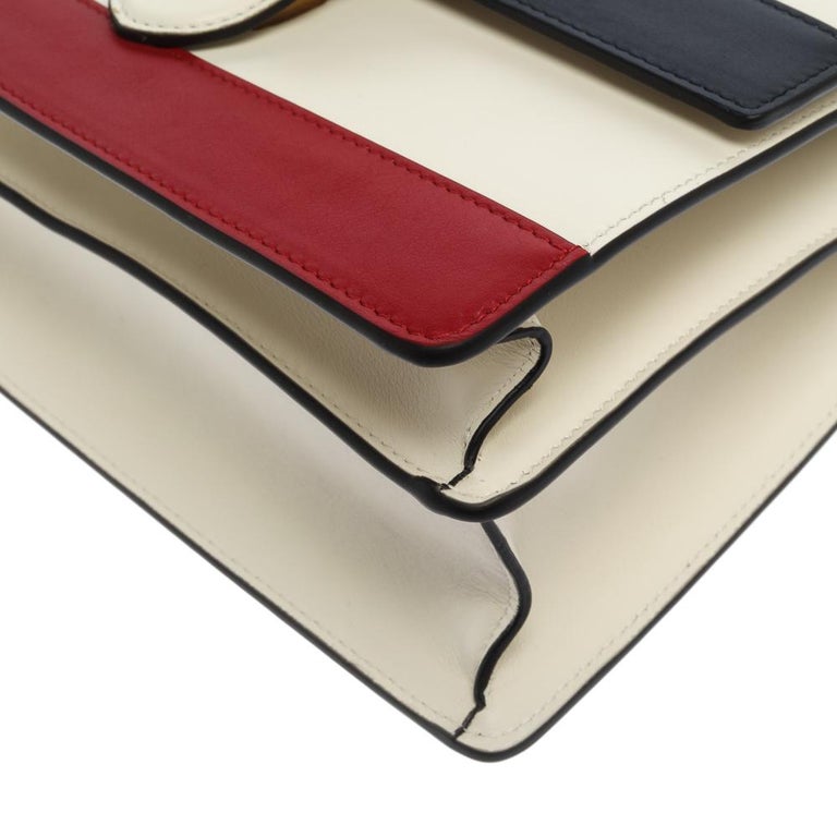 Gucci Tri Color Leather Medium Dionysus Bamboo Top Handle Bag at 1stDibs
