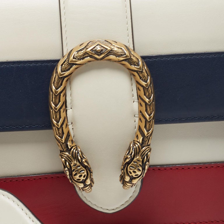Gucci Tri Color Leather Mini Dionysus Bamboo Top Handle Bag For Sale at ...
