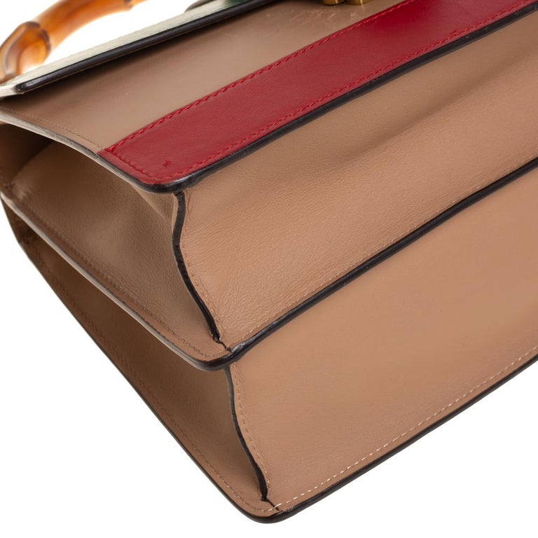 Gucci Tricolor Leather Medium Dionysus Bamboo Top Handle Bag at 1stDibs
