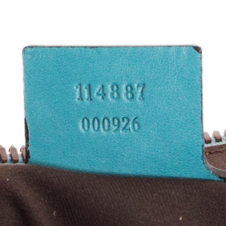GUCCI turquoise leather GG BUCKLE Shoulder Bag at 1stDibs | gucci ...