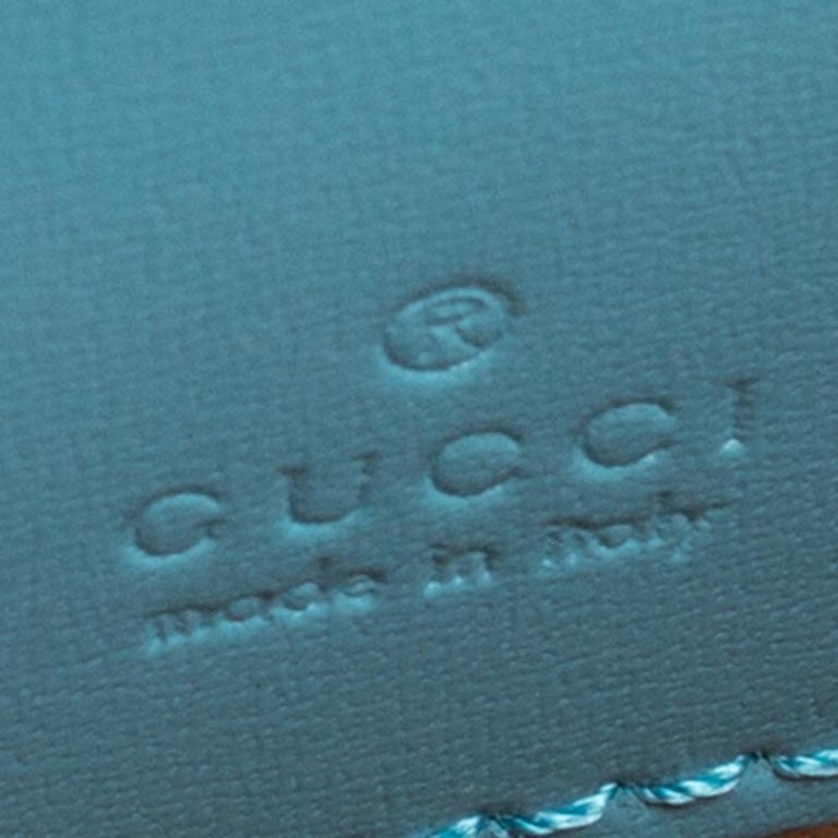 Gucci Turquoise Leather Mini 1961 Jackie Hobo at 1stDibs