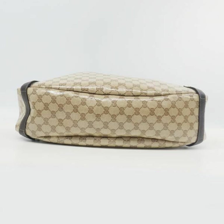 GUCCI Twins GG Crystal Womens shoulder bag 293578 beige x brown For ...