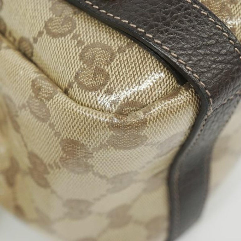 GUCCI Twins GG Crystal Womens shoulder bag 293578 beige x brown For ...