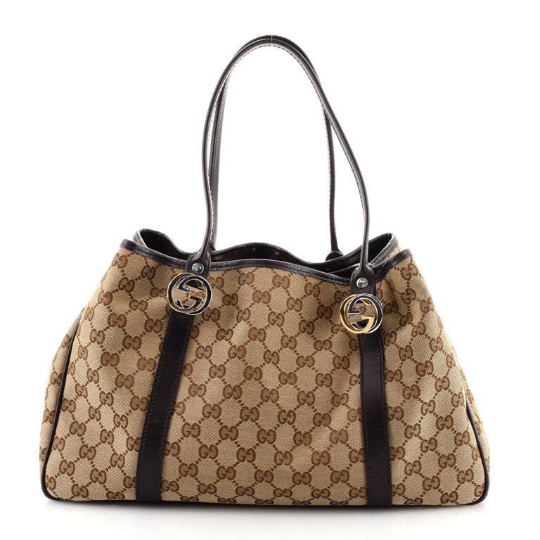 Gucci Twins Tote GG Canvas Medium For Sale at 1stDibs