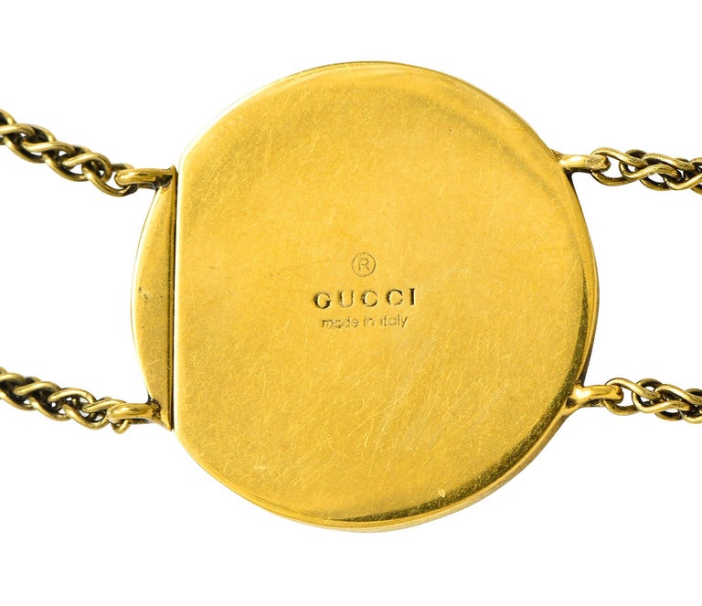 Gucci Vintage 18 Karat Yellow Gold Hysteria Knight Heraldic Crest Heart ...
