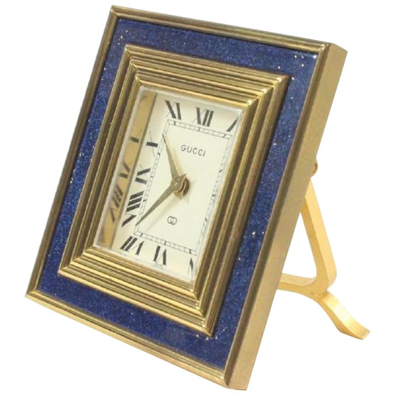 Luxury Vintage Gucci Table Clock, 1970 For Sale at 1stDibs