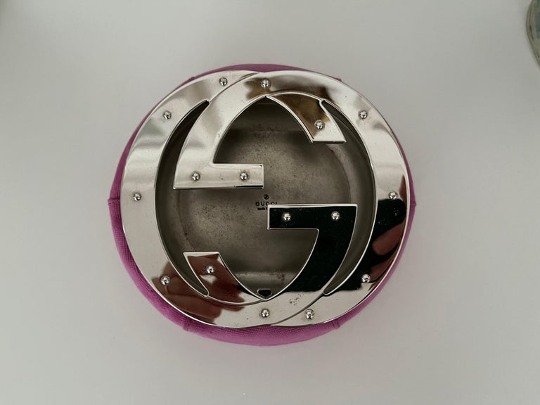 Gucci Vintage Ashtray metal and Texture 1980s For Sale at 1stDibs