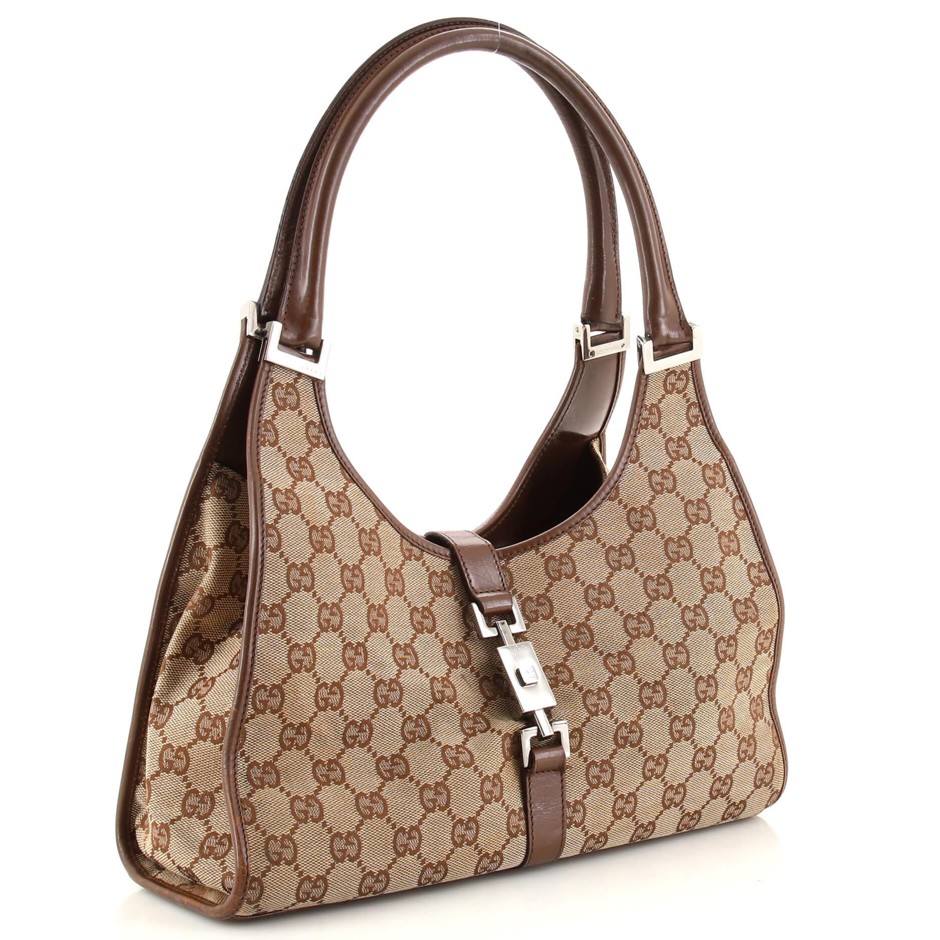 Gucci Vintage Bardot Hobo GG Canvas Medium at 1stDibs | gucci bardot bag