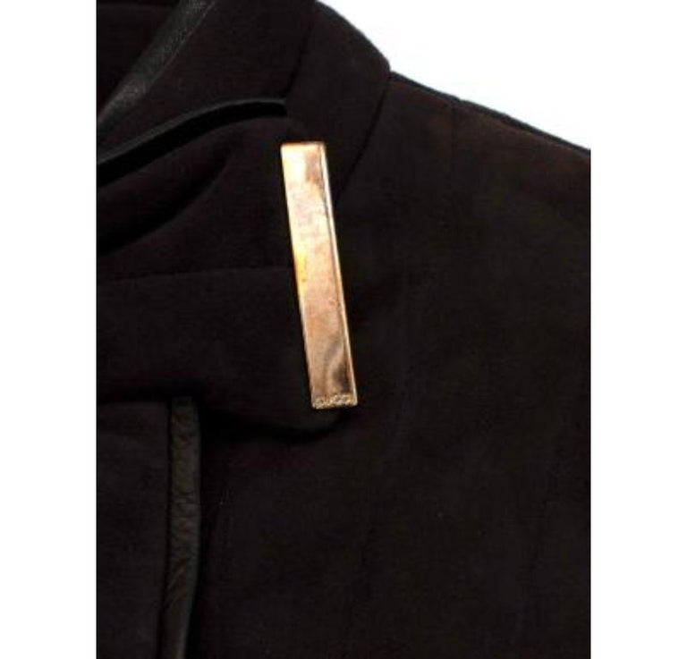 Gucci Vintage Chocolate Brown Suede Quilted Jacket For Sale at 1stDibs
