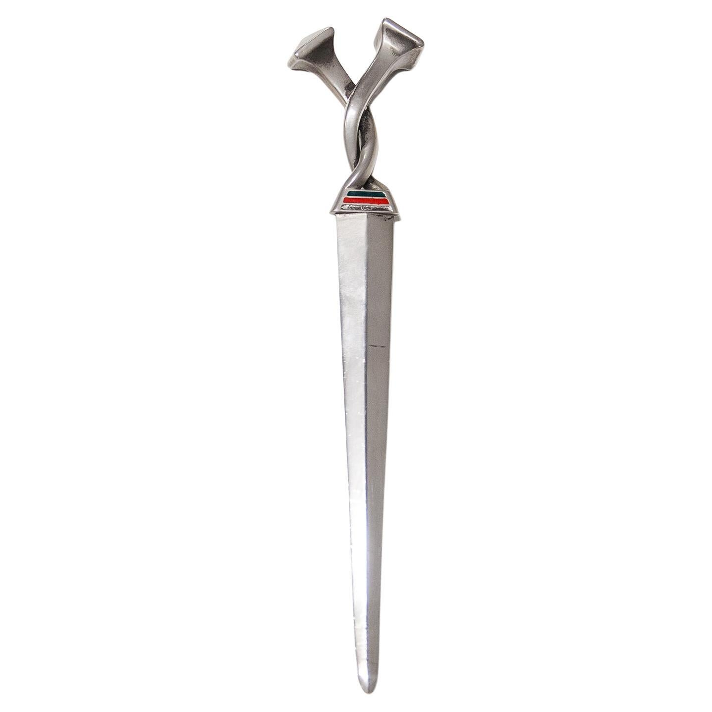 Vintage 1970s Gucci GG Pencil Cup Holder at 1stDibs