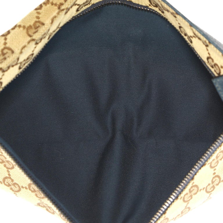 Gucci Vintage Double Belt Bag GG Canvas at 1stDibs | gucci murse