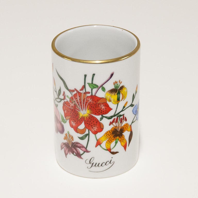 Gucci Vintage Porcelain Toothbrush Mug Richard Ginori 1970s For Sale at ...