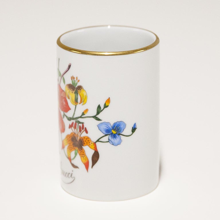 Gucci Vintage Porcelain Toothbrush Mug Richard Ginori 1970s For Sale at ...