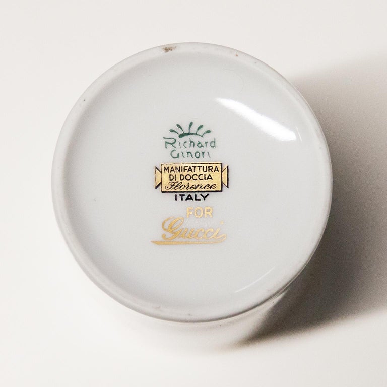Gucci Vintage Porcelain Toothbrush Mug Richard Ginori 1970s For Sale at ...