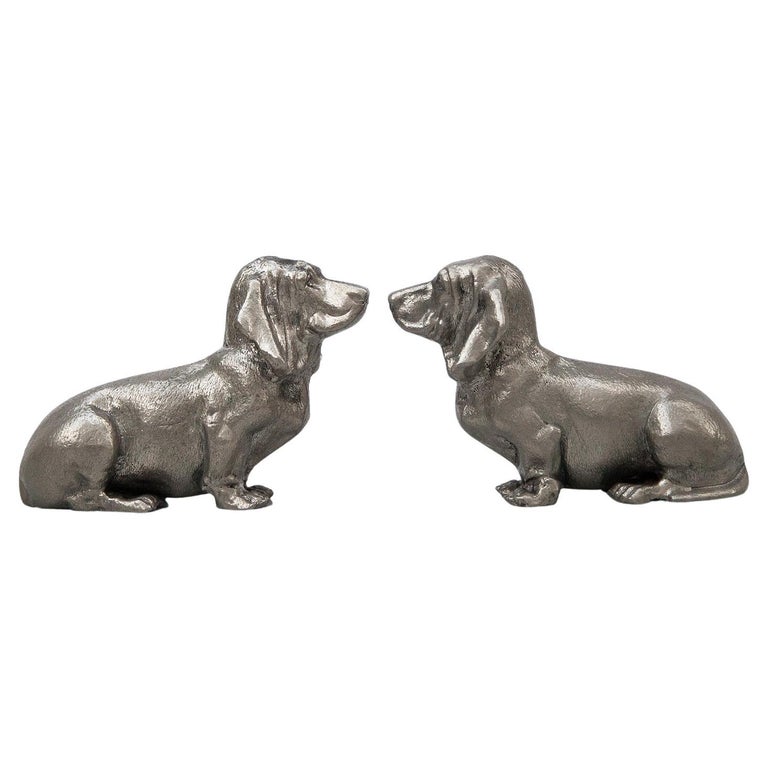 Gucci Vintage Silver Plated Basset, 1960s For Sale at 1stDibs