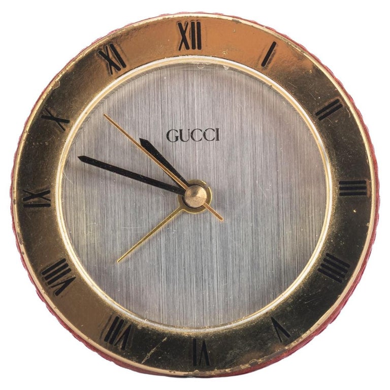 Gucci Vintage Table Or Travel Clock For Sale at 1stDibs