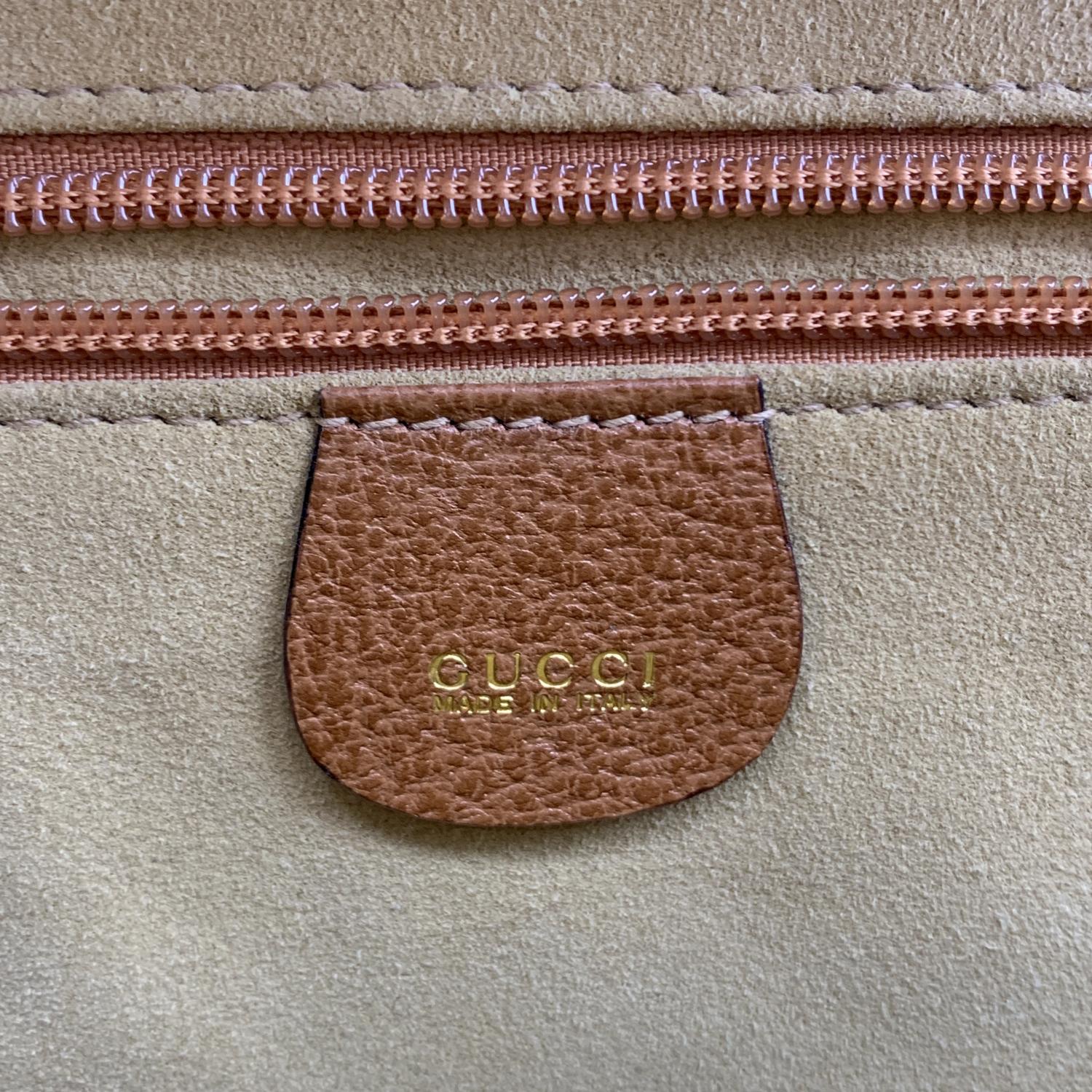 Gucci Vintage Tan Beige Leather 1 Compartment Briefcase Work Bag For ...