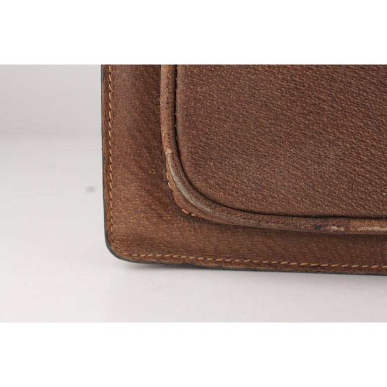 Gucci Vintage Tan Leather Briefcase Work Business Bag at 1stDibs ...