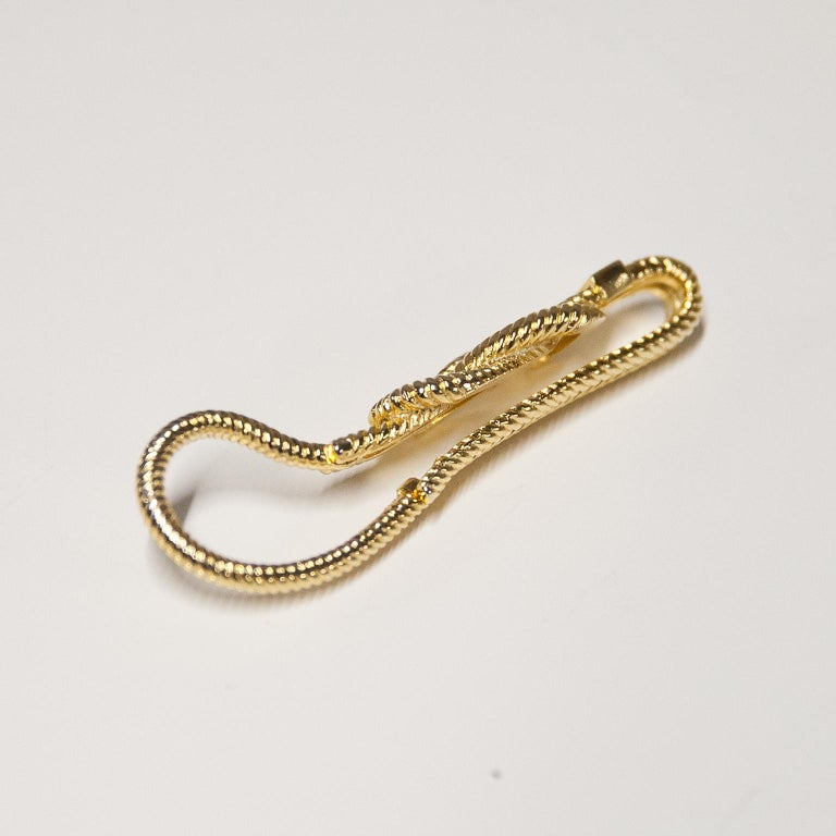 Gucci Vintage Twisted Sail Money Clip Pin 1970s For Sale at 1stDibs