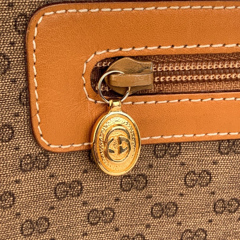 Gucci Vintage Unisex Canvas Leather GG Portfolio Document Holder For ...