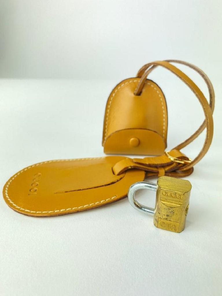 Gucci Viro Lock and Key Set with Luggage Tag and Clochette 13ga1117 at ...