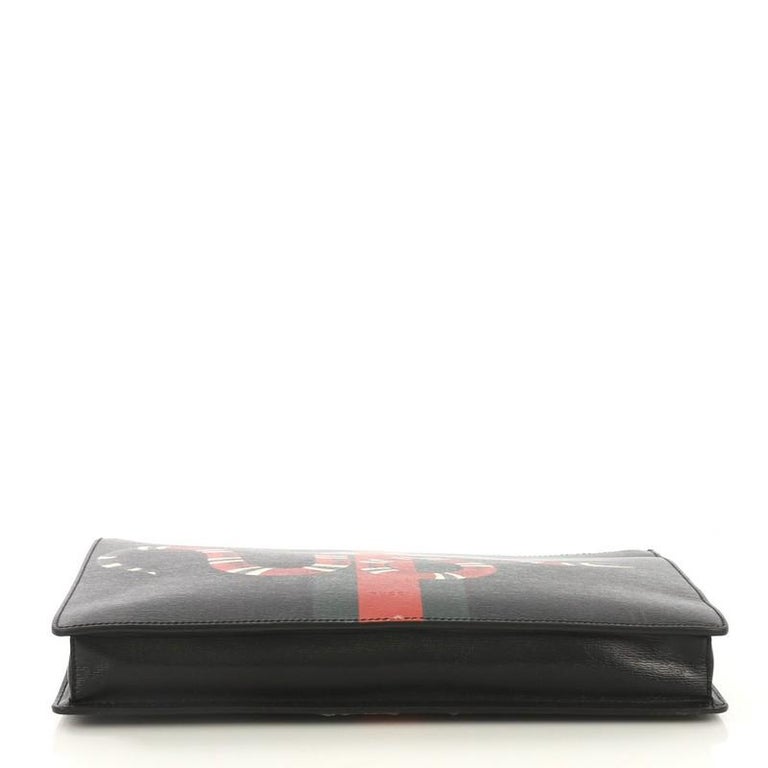 Gucci Web and Snake Messenger Bag Printed Leather Large at 1stDibs ...