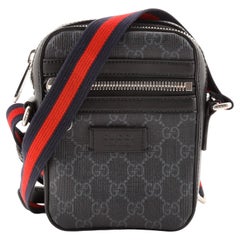 Gucci Stirrup Flap Crossbody Bag Coated Canvas with Leather Medium at ...