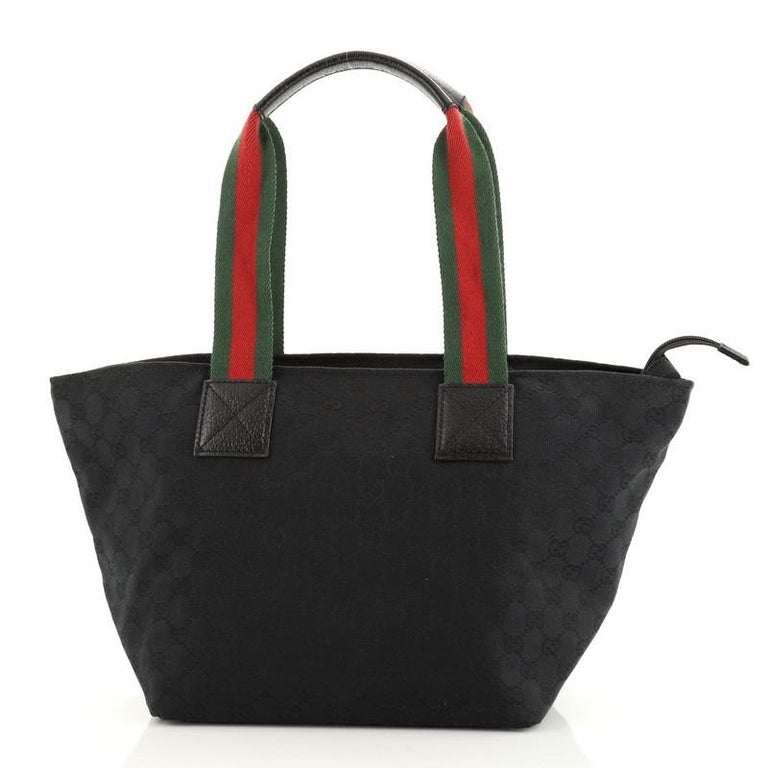 Gucci Web Zip Tote GG Canvas Medium at 1stDibs