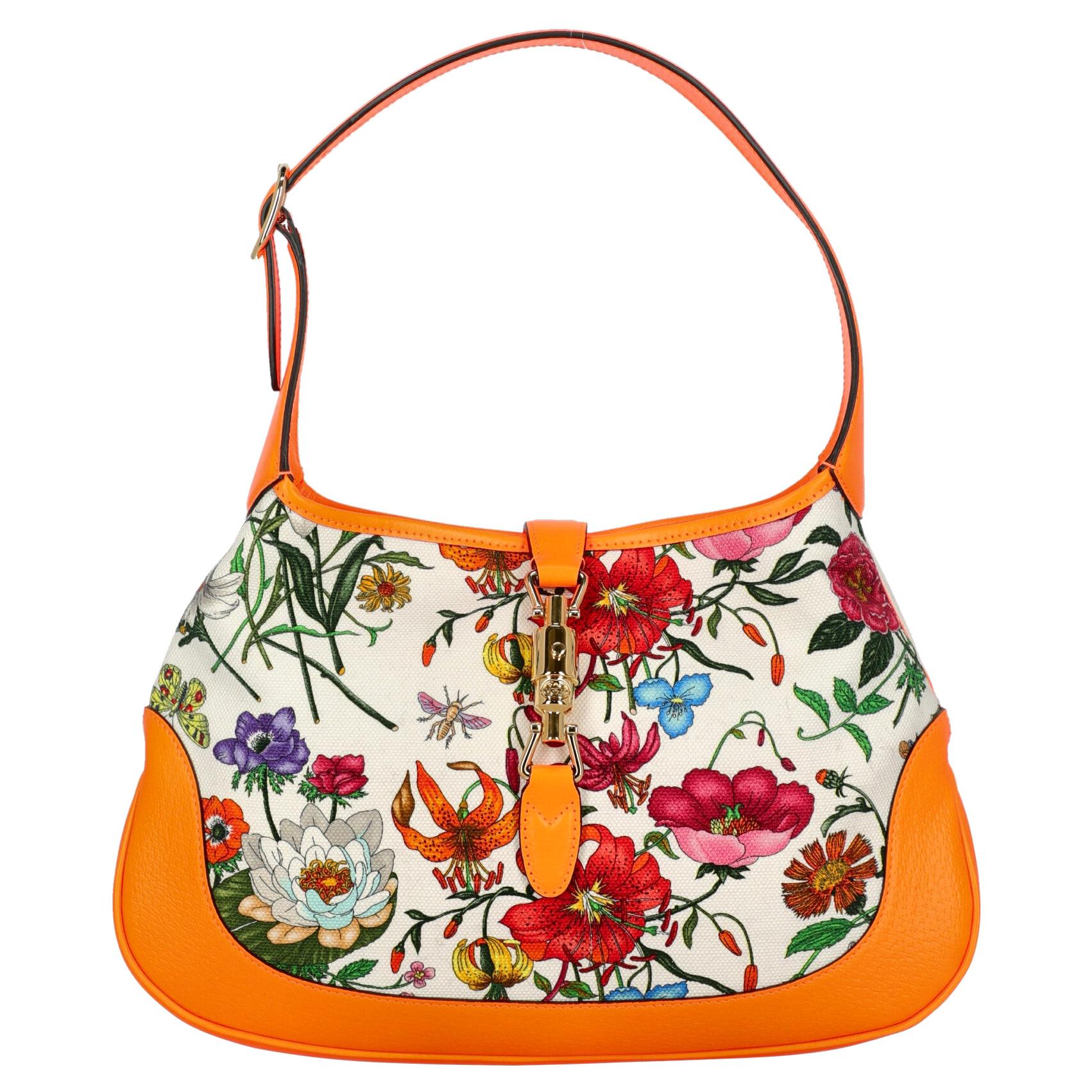 Gucci Coral Orange Guccissima Nubuck and Leather Abbey Hobo at 1stDibs