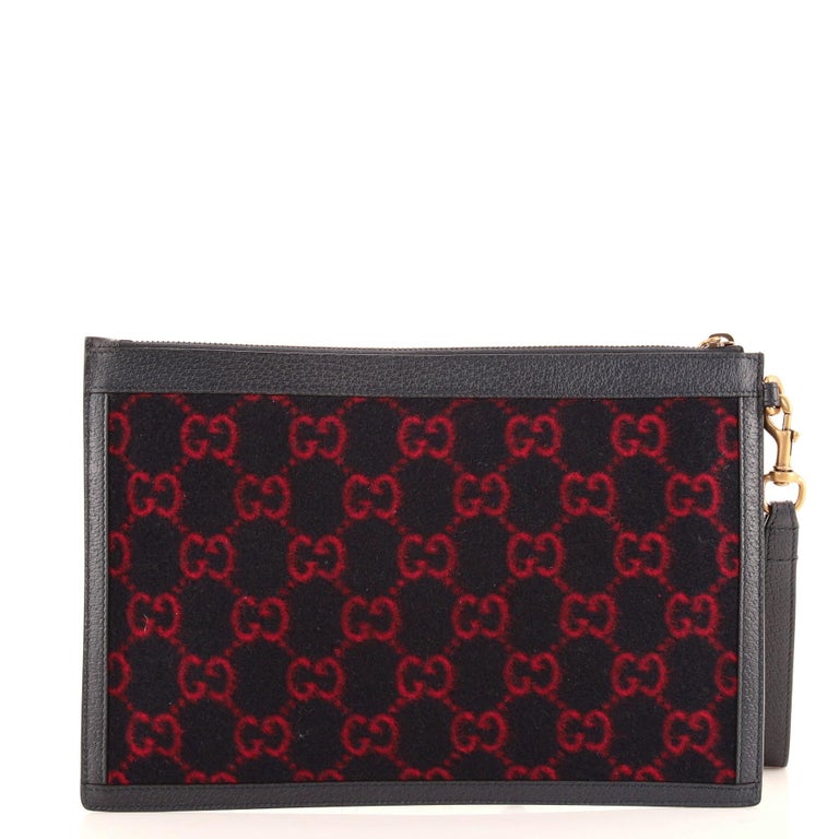 Gucci Wristlet Pouch GG Wool at 1stDibs | women gucci wristlet, gucci ...