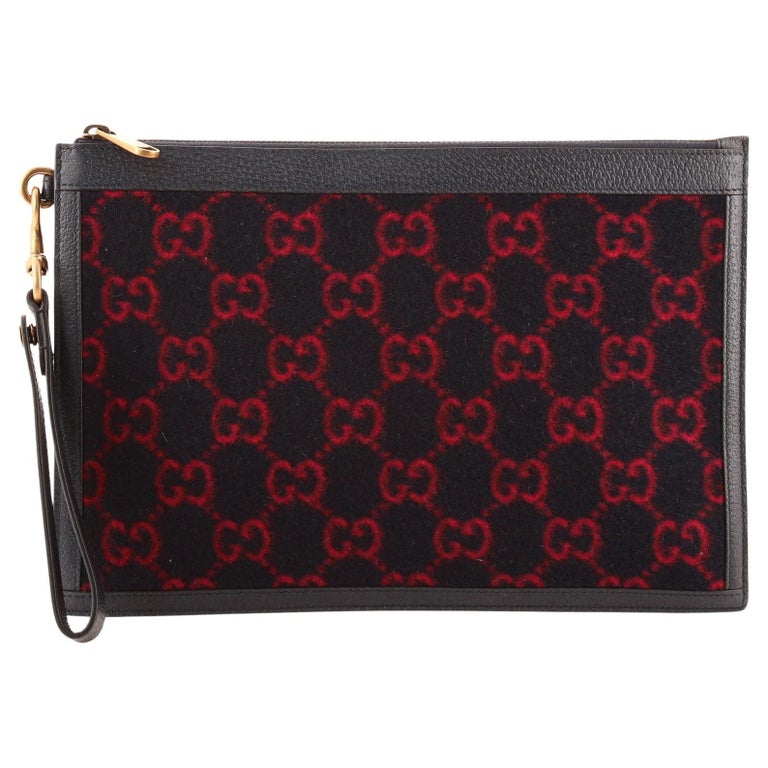 Gucci Wristlet Pouch GG Wool at 1stDibs | women gucci wristlet, gucci ...