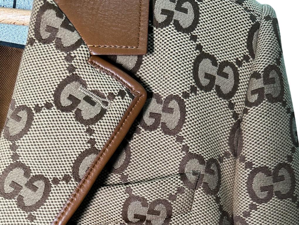 GUCCI X BALENCIAGA THE HACKER PROJECT MAXI GG Hourglass Jacket For Sale ...