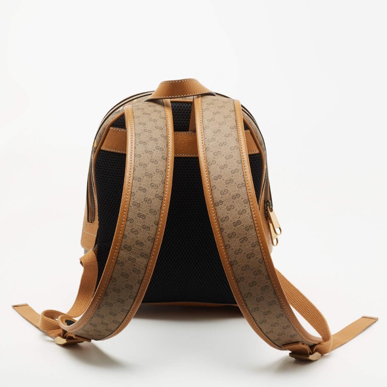 Gucci x Disney Brown GG Supreme Canvas and Leather Mickey Mouse ...